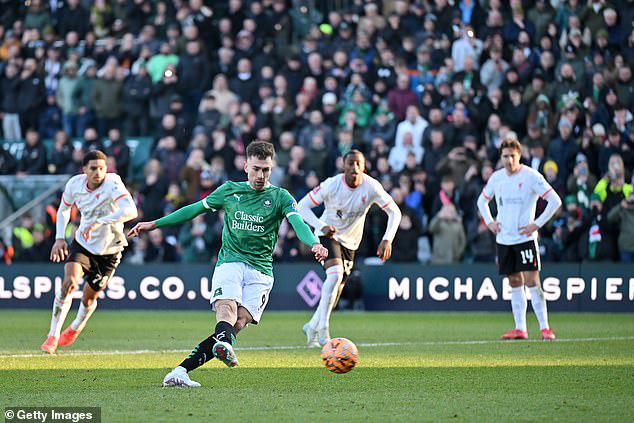 Plymouth Argyle 1-0 Liverpool: Ryan Hardie penalty seals shock FA Cup ...