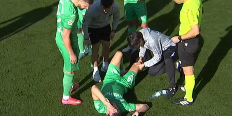 ¡Lesionado a los siete minutos de debutar!