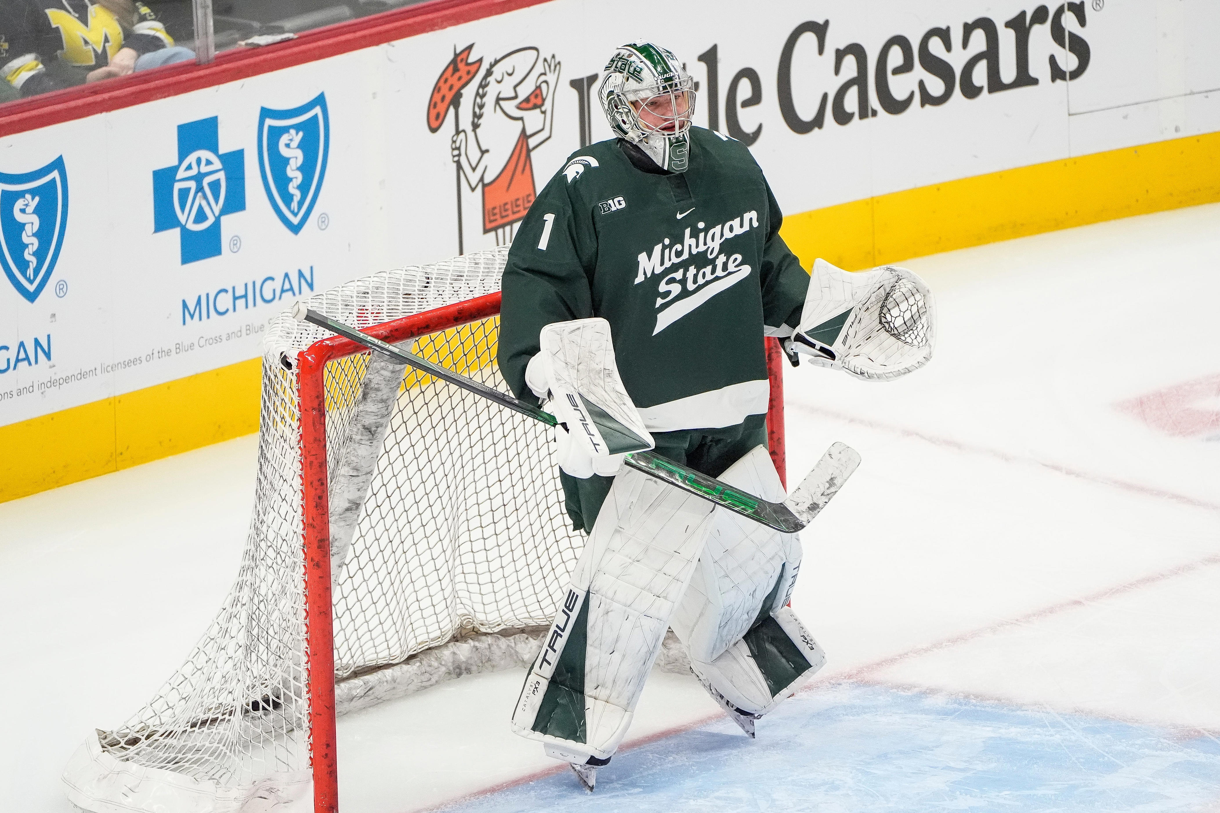 Michigan State hockey goalie Trey Augustine makes good call for himself ...
