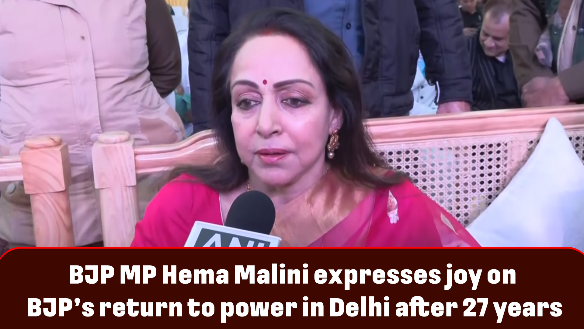 BJP MP Hema Malini expresses joy on BJP’s return to power in Delhi after 27 years