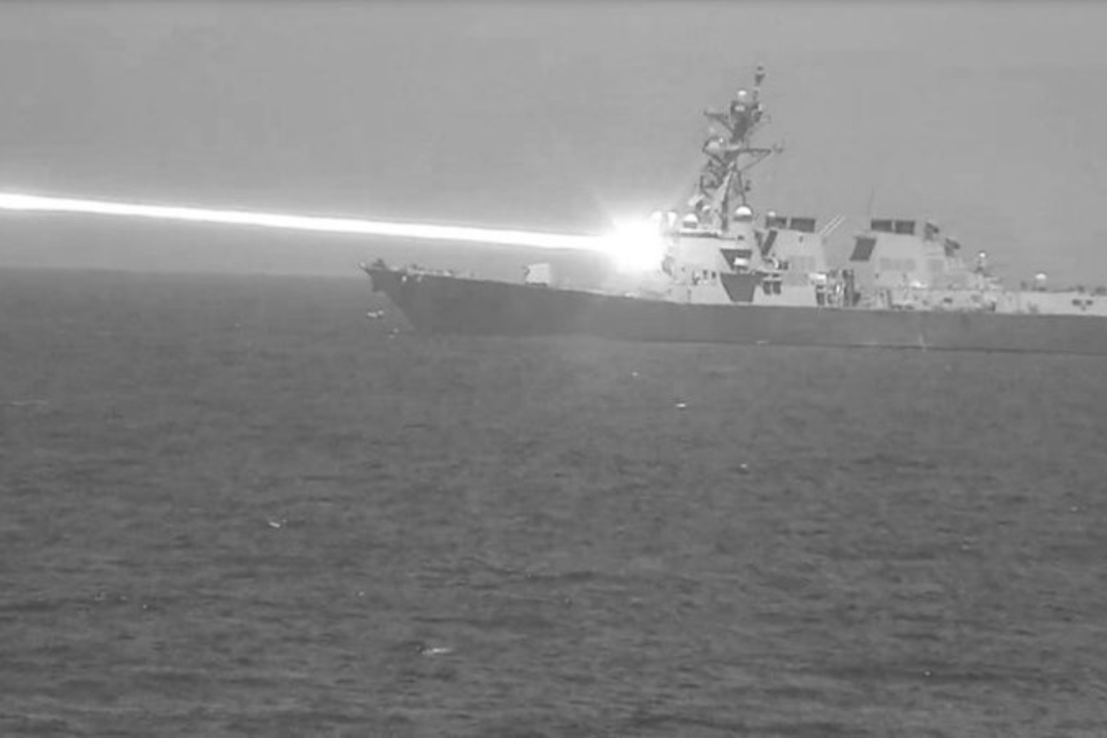 US Navy laser weapon destroys drones, sensors