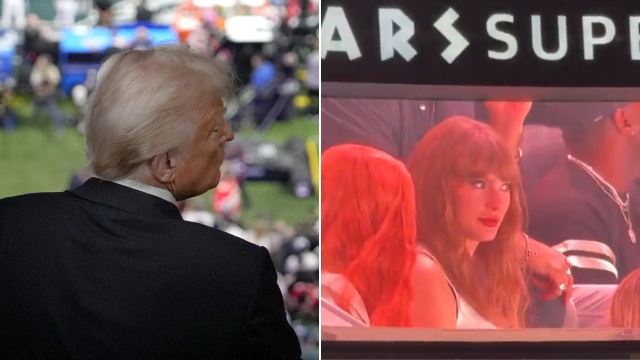 Donald Trump gets a cheer as first US president to attend Super Bowl ...
