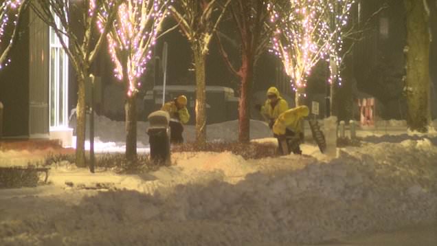 Snow piling up in New England as heavy winter storm moves in