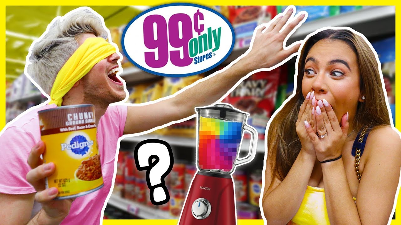 YouTuber and Adelaine Morin Try the 99 Cent Store Smoothie Challenge!