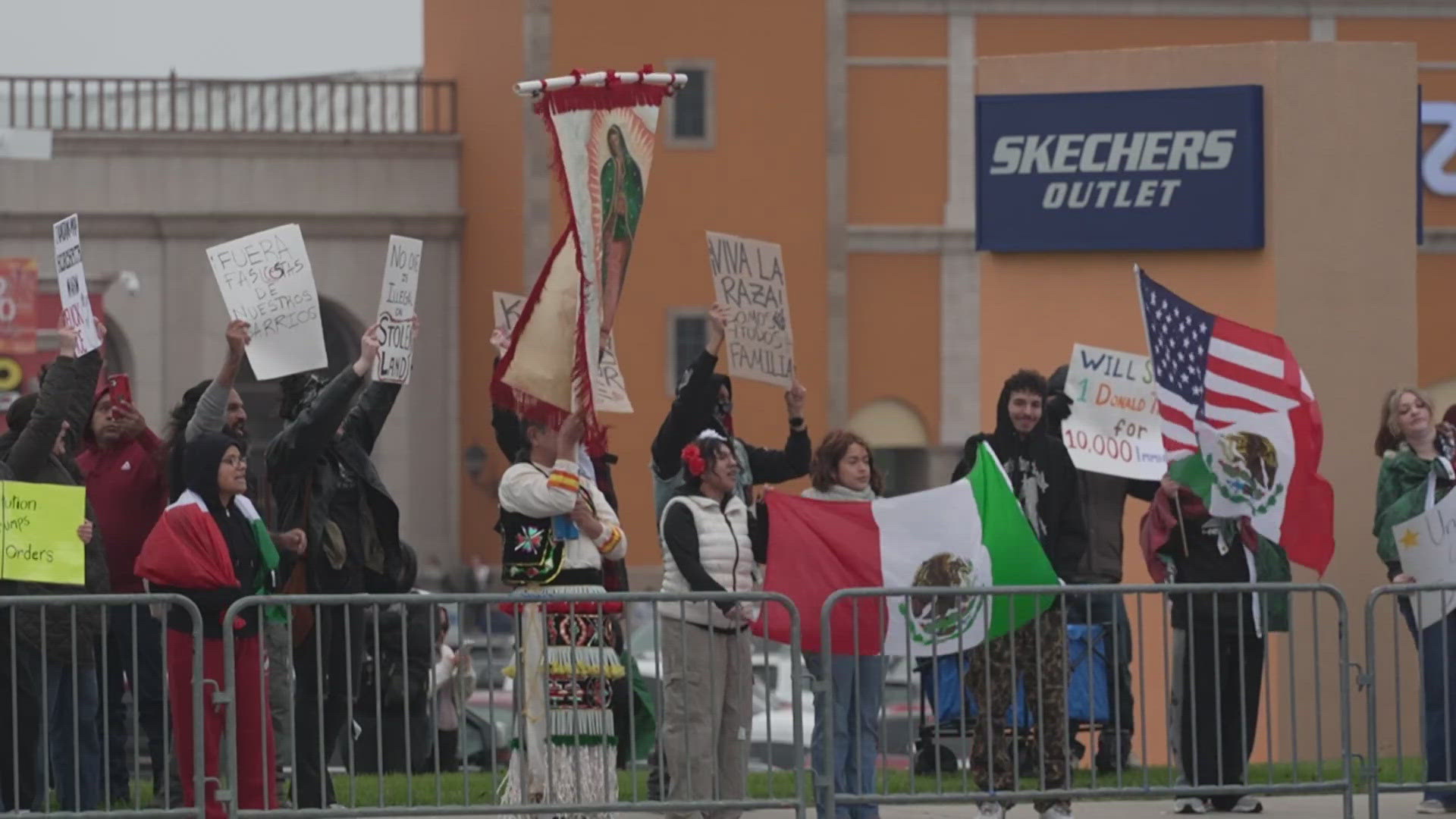 Fort Worth residents protest Trump administration's immigration policies