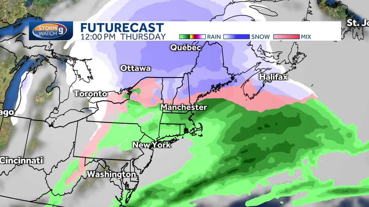 More snow, wintry mix likely coming to New Hampshire for Thursday