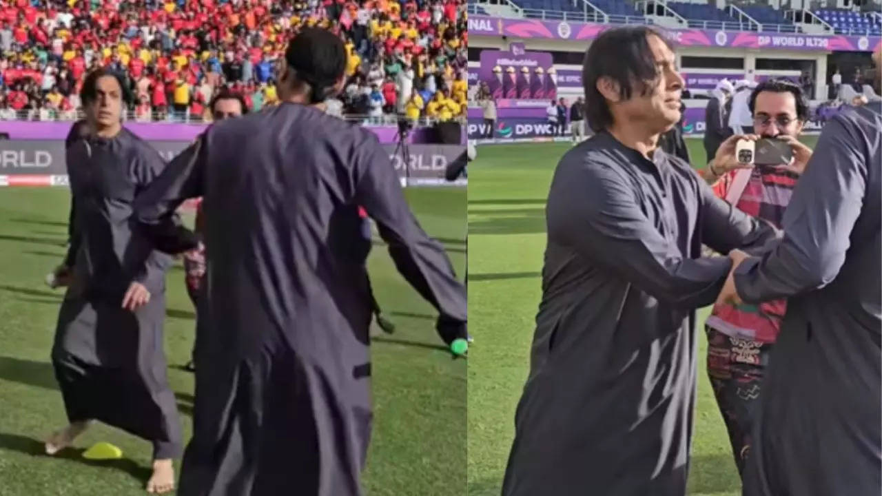 Watch: Shoaib Akhtar, Harbhajan Singh ignite India-Pakistan rivalry with hilarious face-off ...