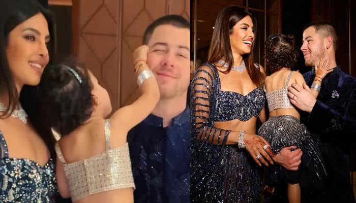 Malti Marie Cannot Stop Playing With Father Nick Jonas' Face; Priyanka ...