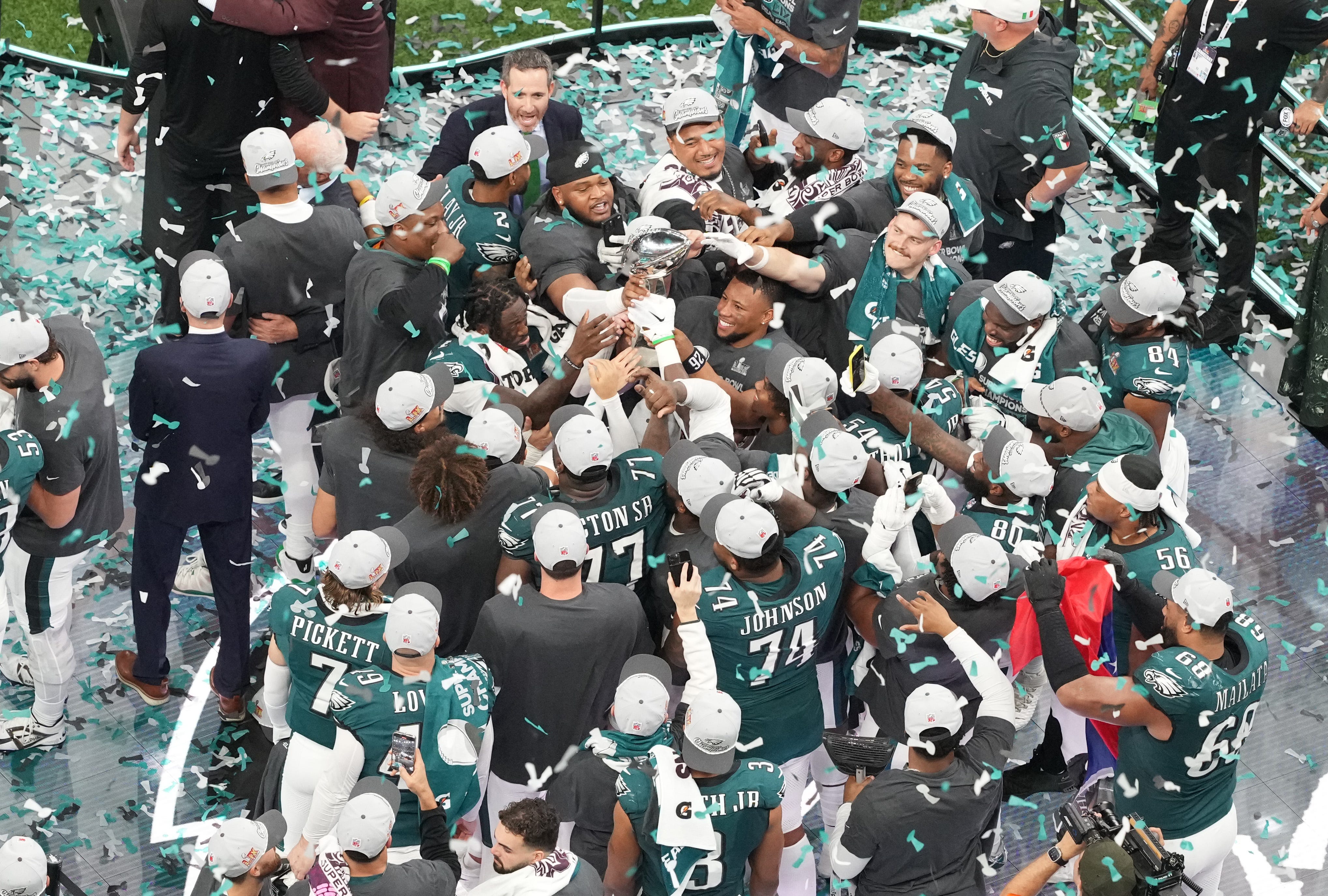 10 jubilant videos of the Eagles' Super Bowl locker room celebration