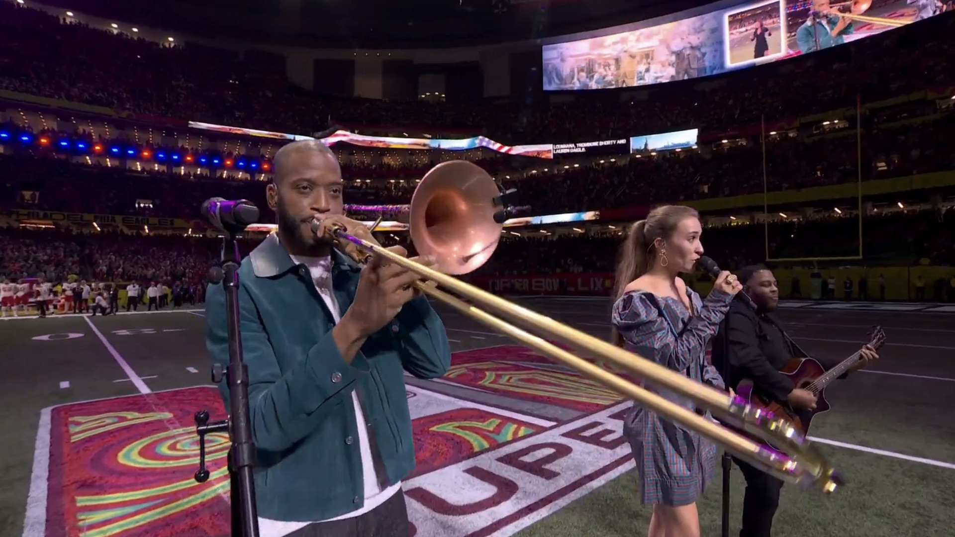 Watch Trombone Shorty and Lauren Daigle’s unforgettable Super Bowl ...