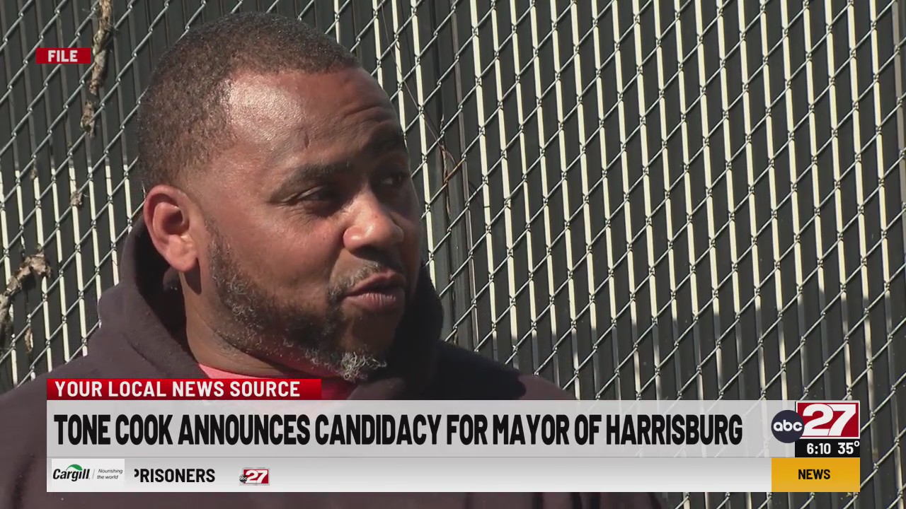 Tone Cook announces run for Harrisburg mayor