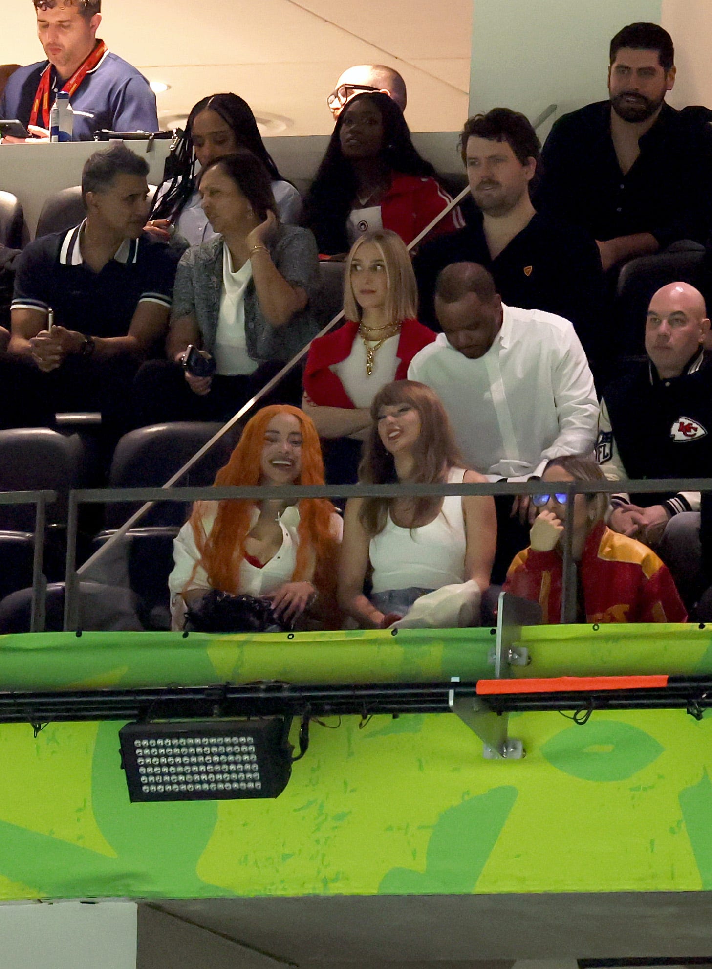 Live: Taylor Swift at the Super Bowl, her outfit, plus Ice Spice, Kelce ...