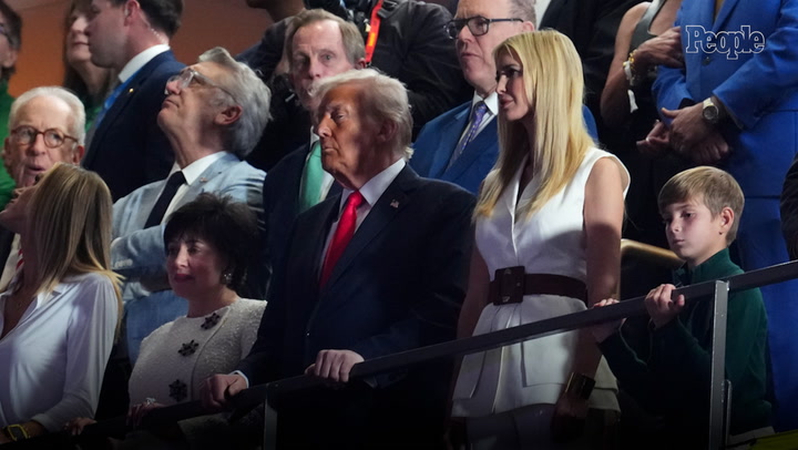 Donald Trump Sits with Daughter Ivanka and Grandson Theodore at 2025 ...