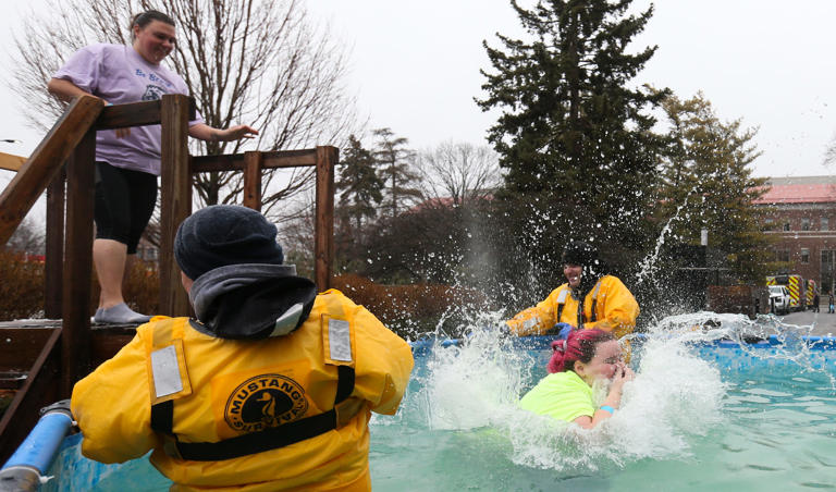 Snow, sleet don't hold back Polar Plunge as community raises money for ...