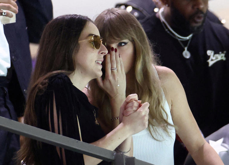 Live: Taylor Swift at the Super Bowl, her outfit, plus Ice Spice, Kelce ...