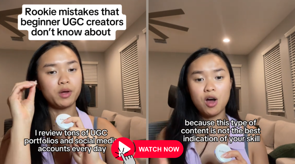 Rookie Mistakes Beginner UGC Creators Don’t Know About