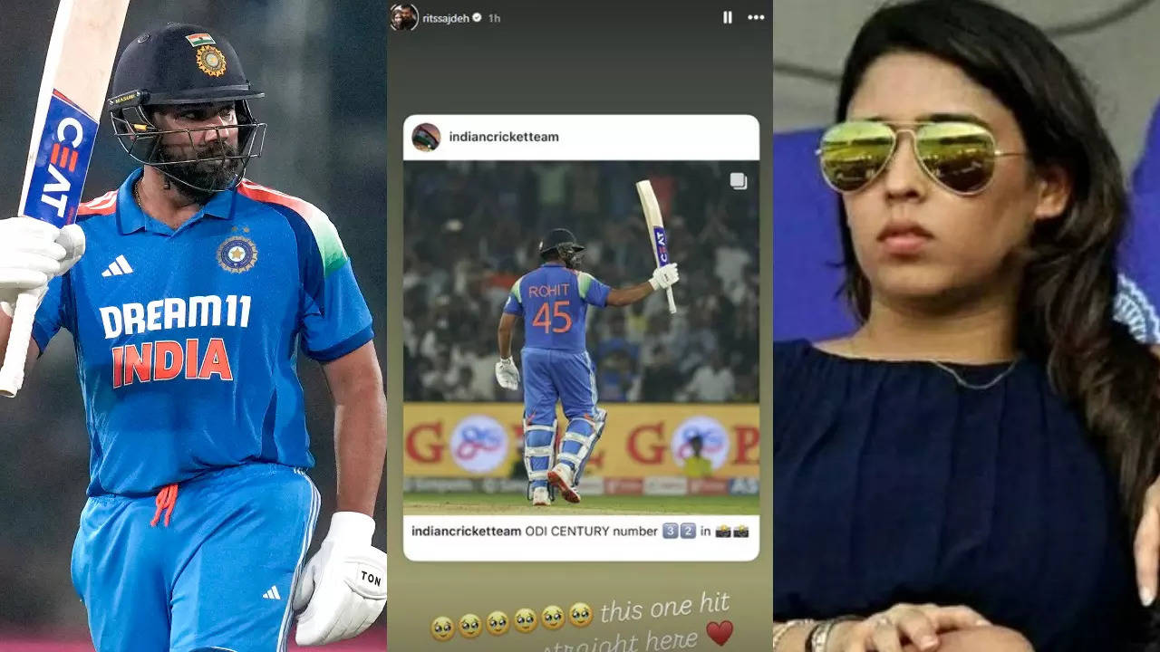 Ritika Sajdeh's Instagram Post Goes Viral After Rohit Sharma's Record ...