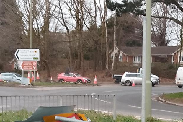 Traffic signs hit by toppling lorry remain unfixed four months after crash