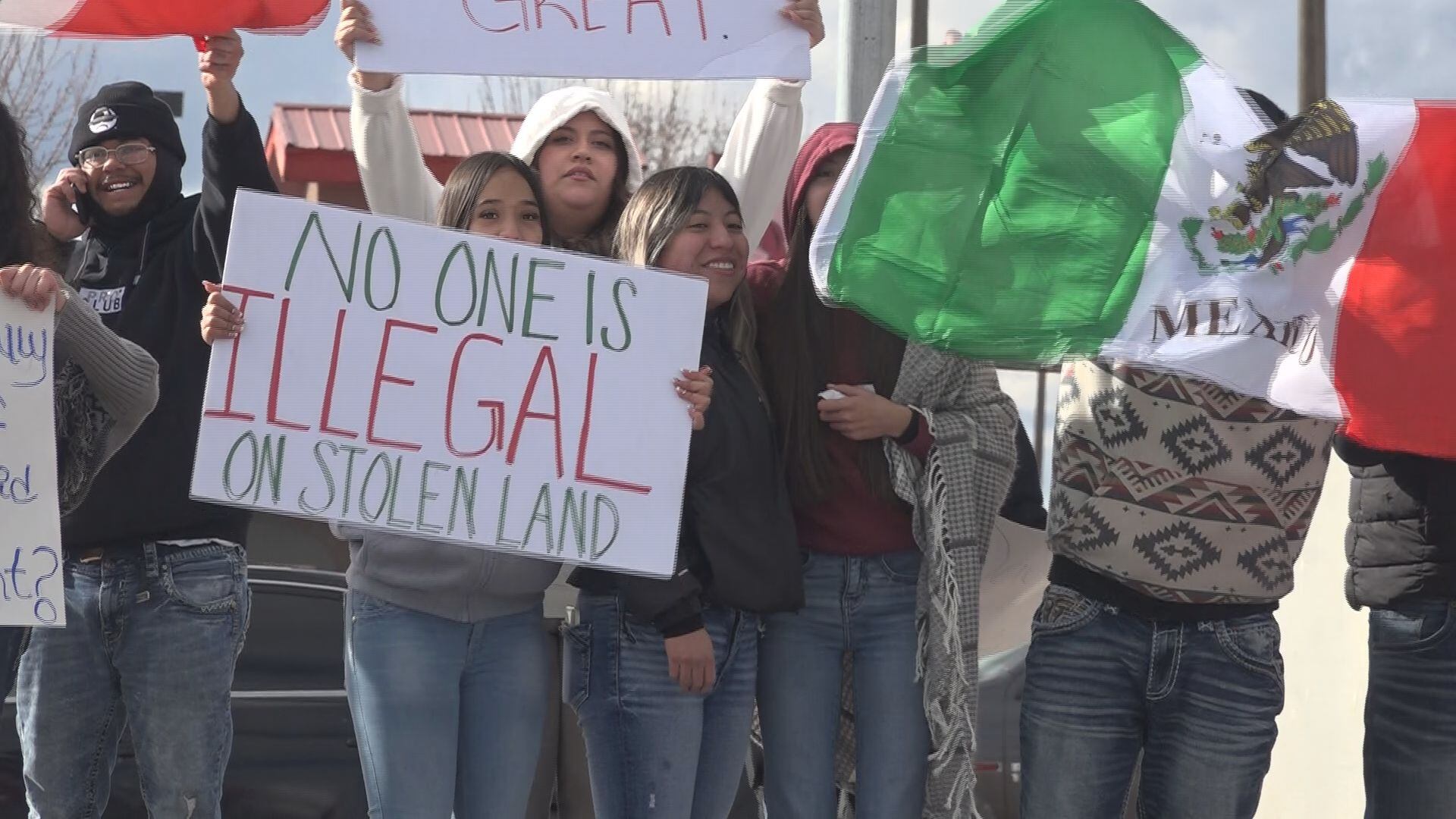 The Burley community comes together to advocate for immigrant rights