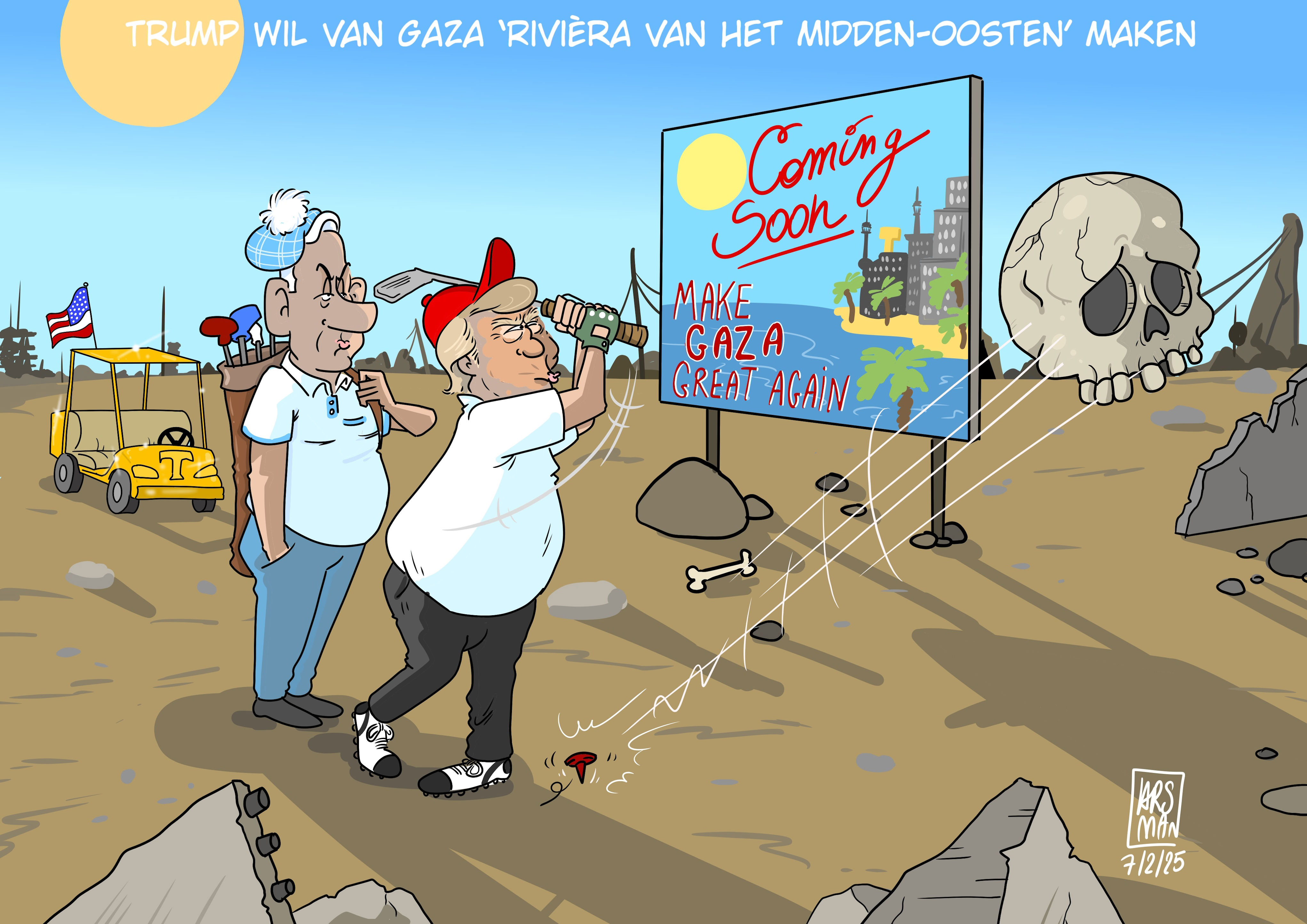 Netanyahu wil volledige Gazastrook bezetten voor Trump