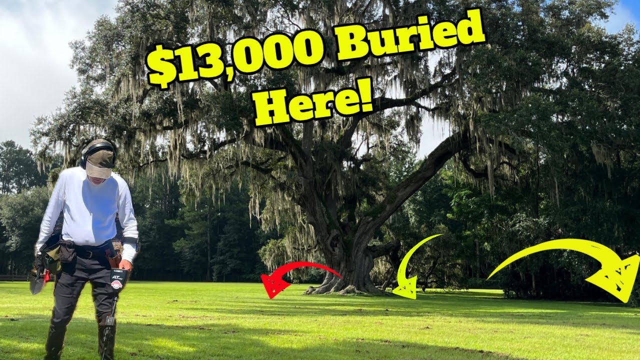 Metal Detecting Florida where $13,000 was buried in a field