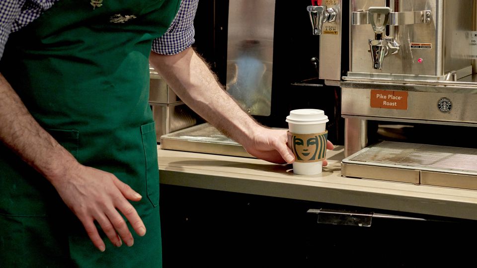 Starbucks is giving away free coffee today