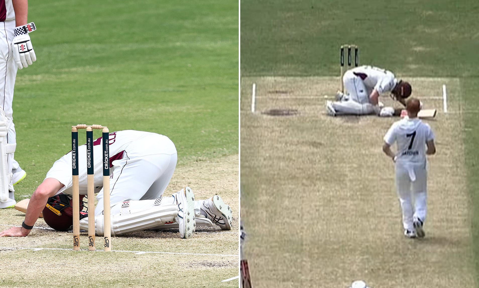 Painful moment Queensland cricket star is forced to retire after ...