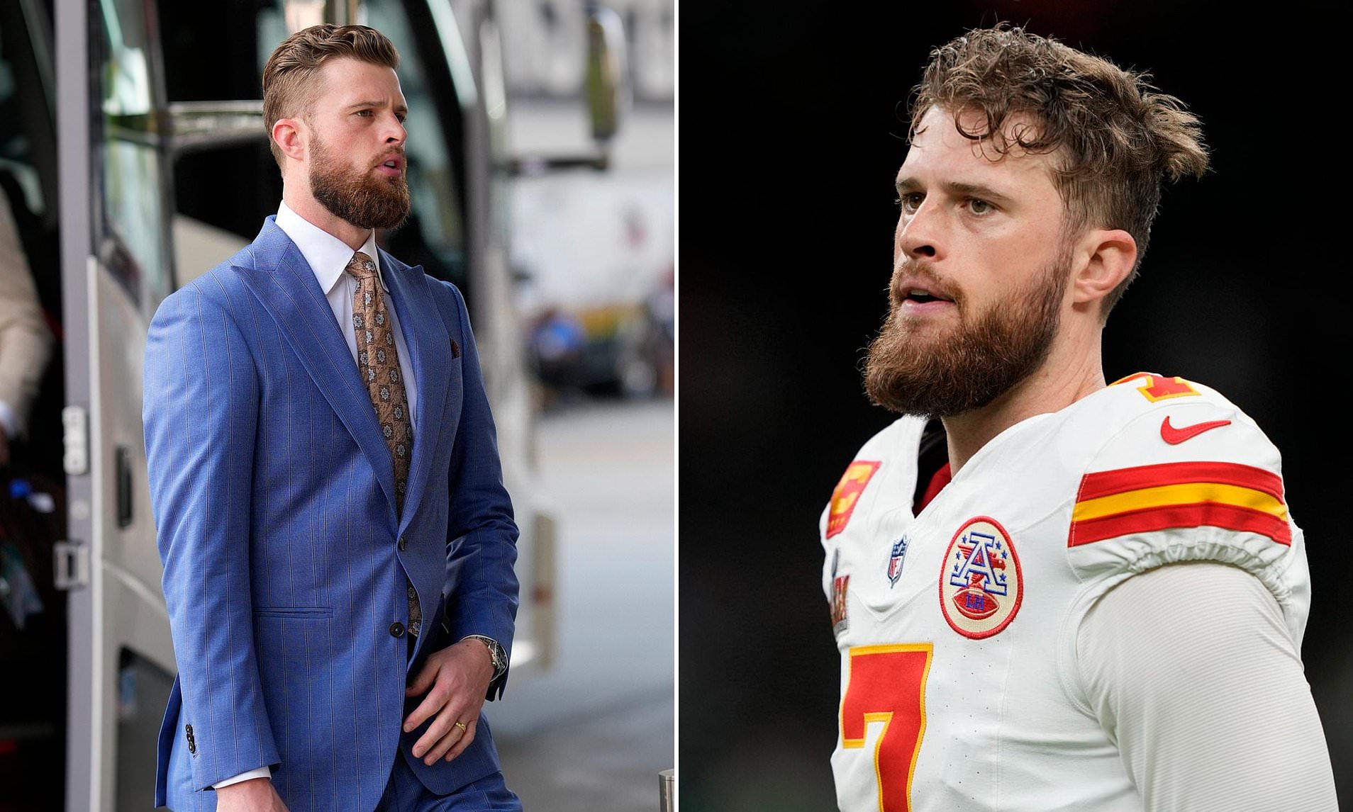 Harrison Butker loses his clothes from Chiefs locker room after Super ...