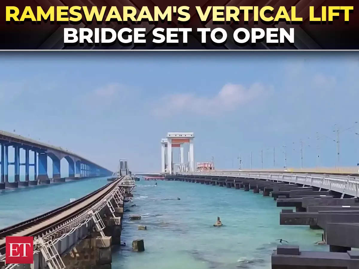 Pamban railway bridge: India's first vertical-lift bridge set for ...