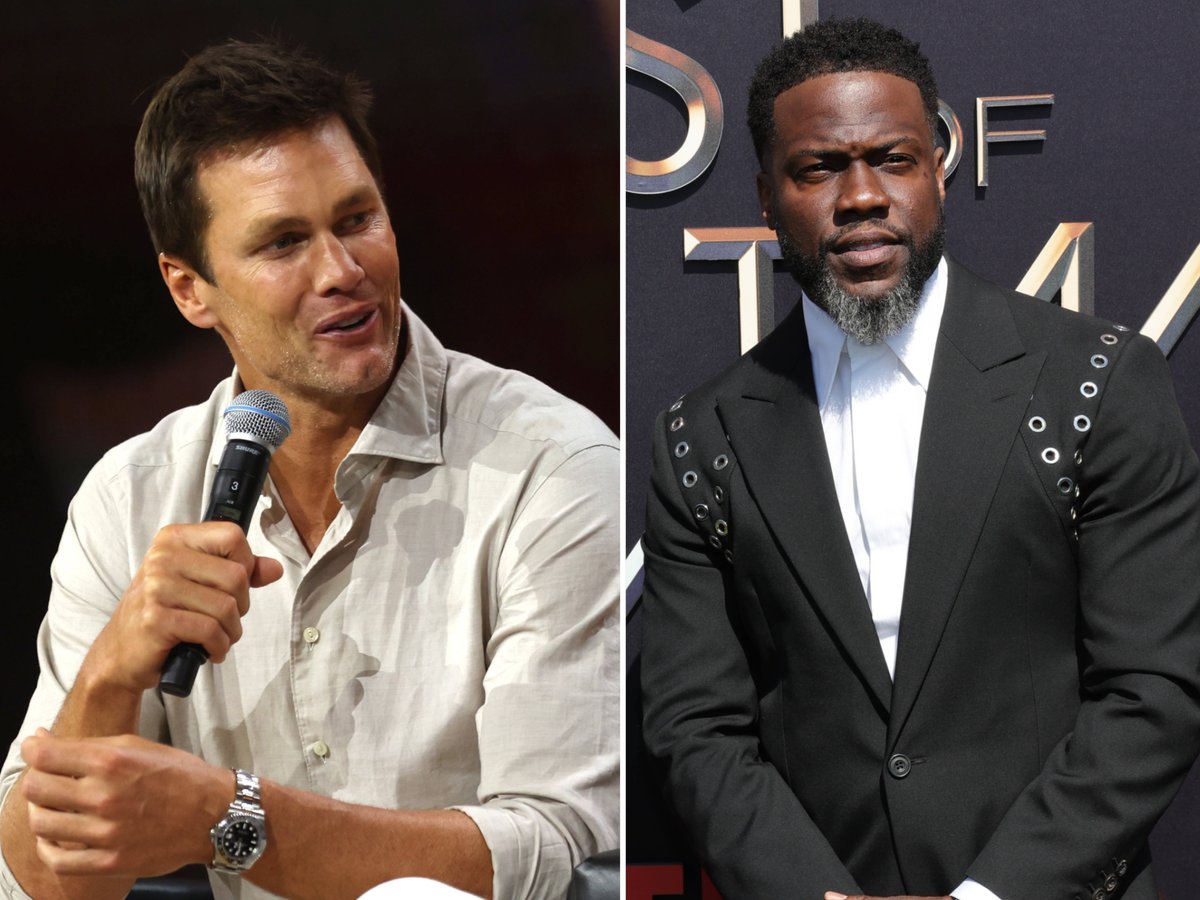 Tom Brady nimmt Kevin Hart beim Super Bowl auf den Arm