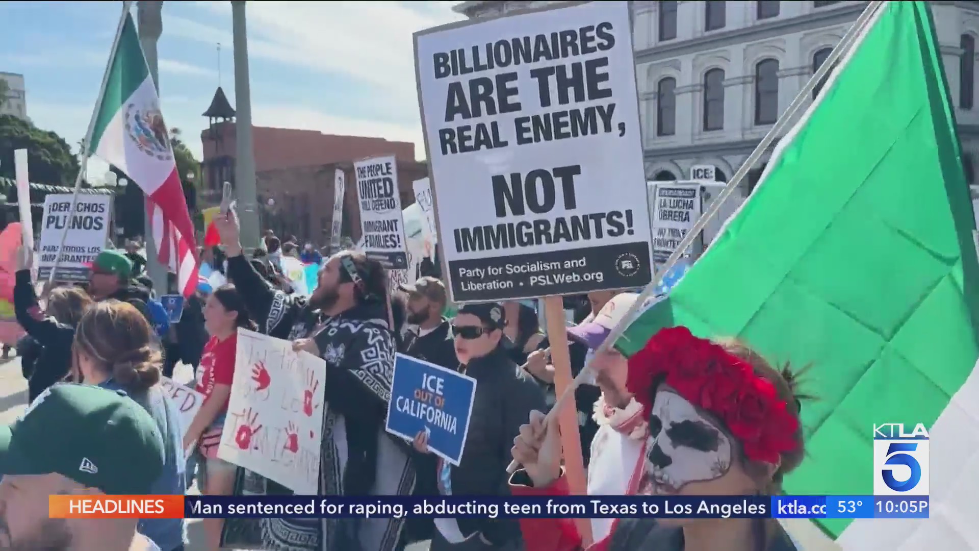 Protests against immigration raids continue