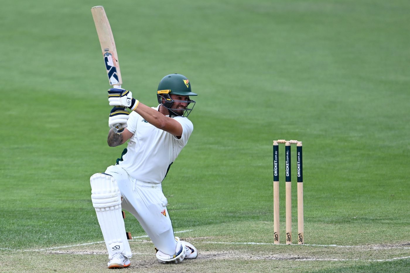 Weatherald's dominant century gives Tasmania chance of victory