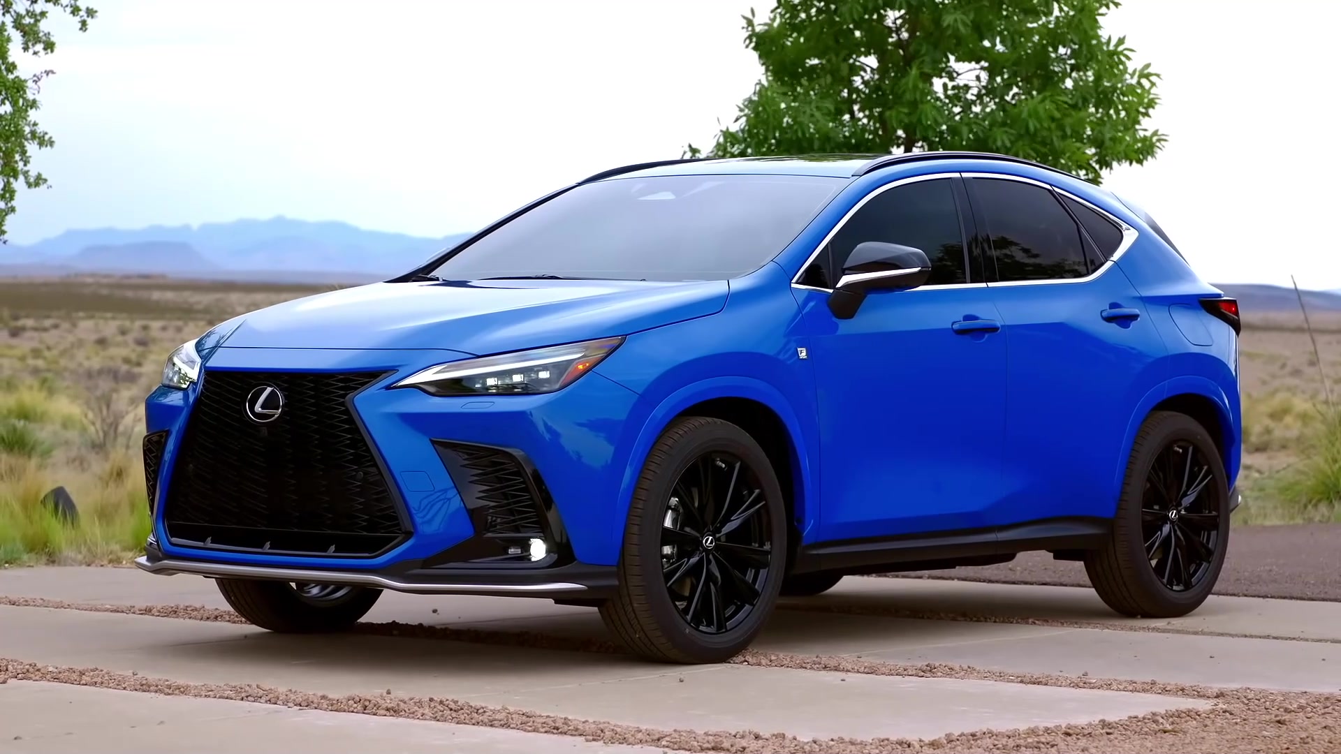 2022 Lexus NX 450h Blue Mica 2.0 Exterior Design