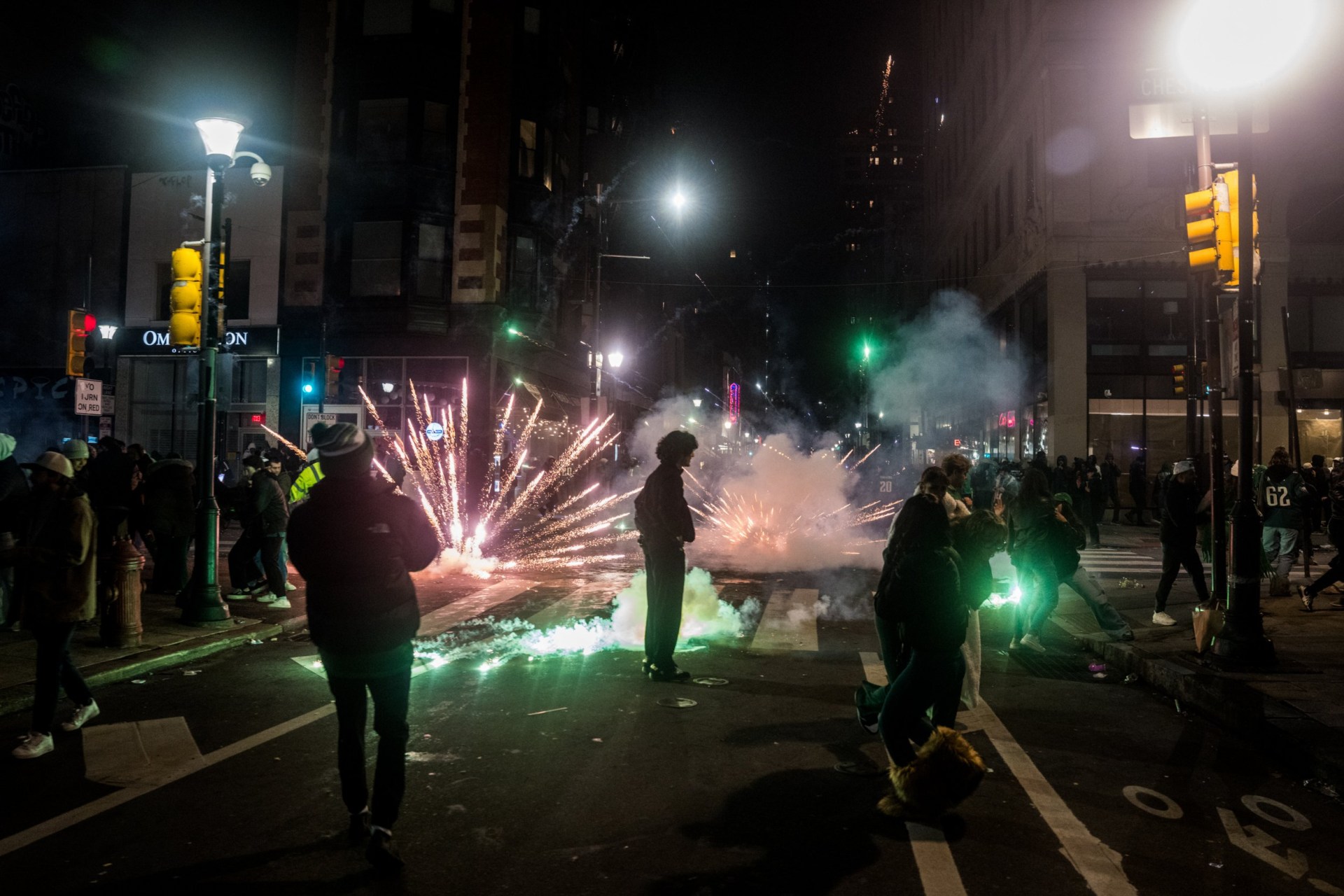 Looting and fires break out in Philadelphia after Eagles win Super Bowl
