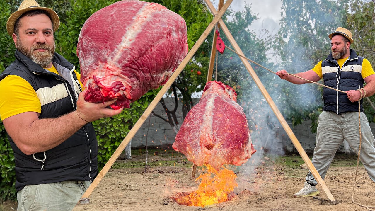 20 KG of Meat Cooked Underground – The Ultimate Beef Feast! 🔥🥩
