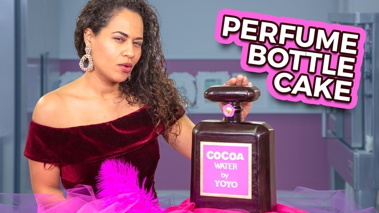 Perfume Bottle CAKE! Valentine's Cake Ideas