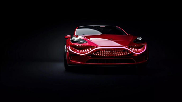 Na zderzaku Tesli będziesz mógł sobie wyświetlić przód innego auta ...