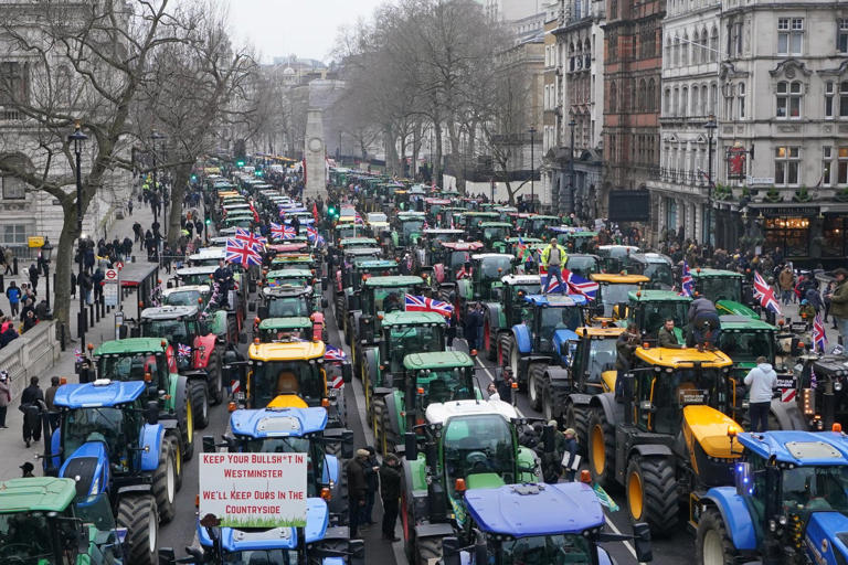 Farmers protest live: Tractors and tanks descend on Westminster as ...