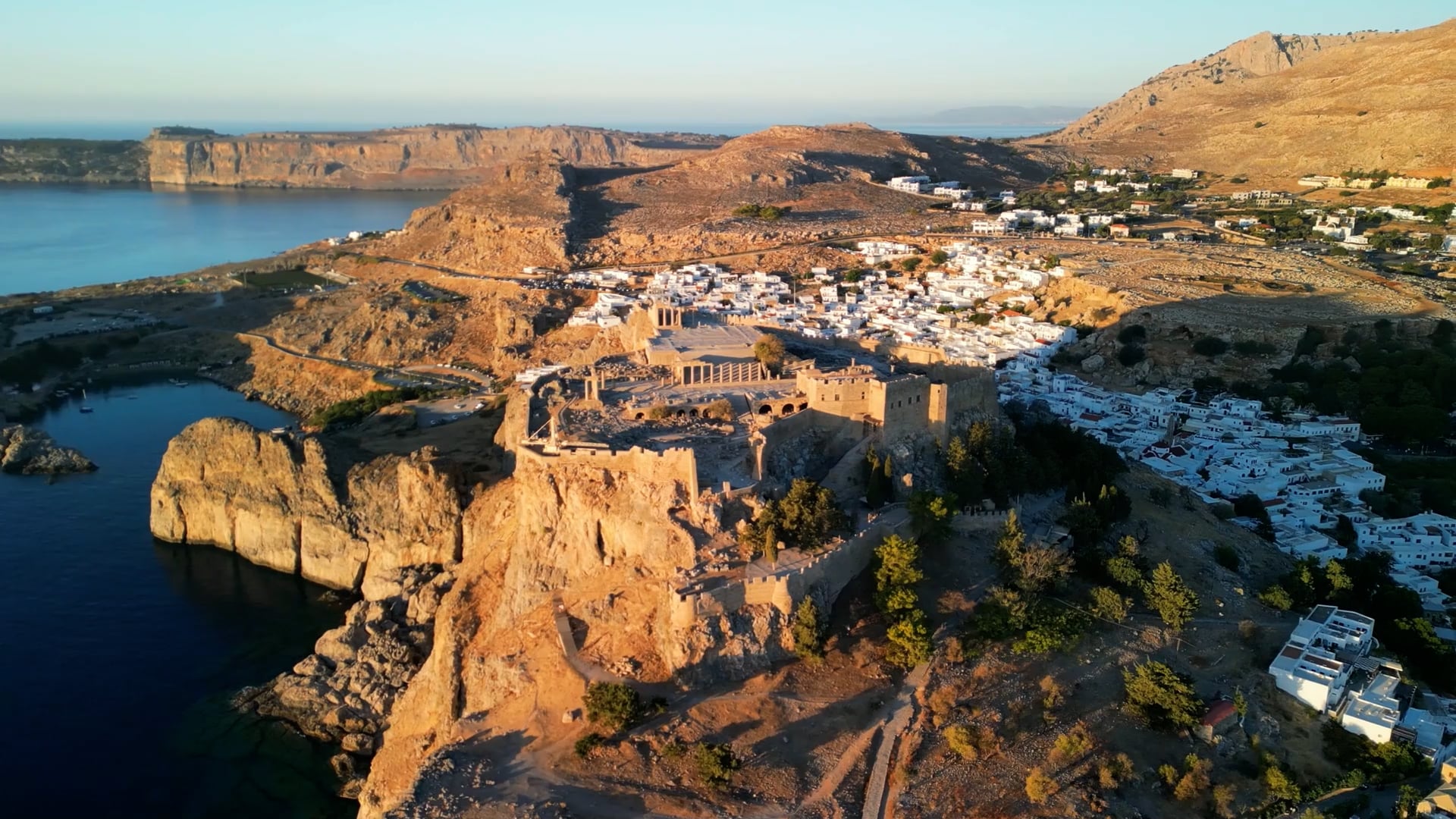 Rodos'un UNESCO Hazinelerinin Büyüleyici Hava Görüntüleri