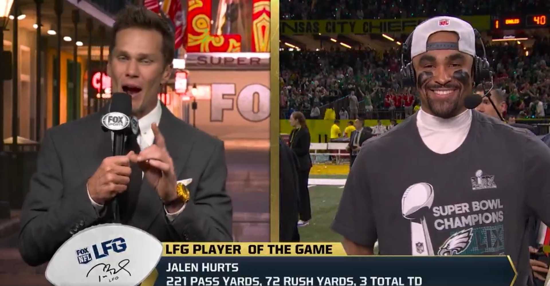 Tom Brady had hilarious but sound advice for Jalen Hurts after Super ...