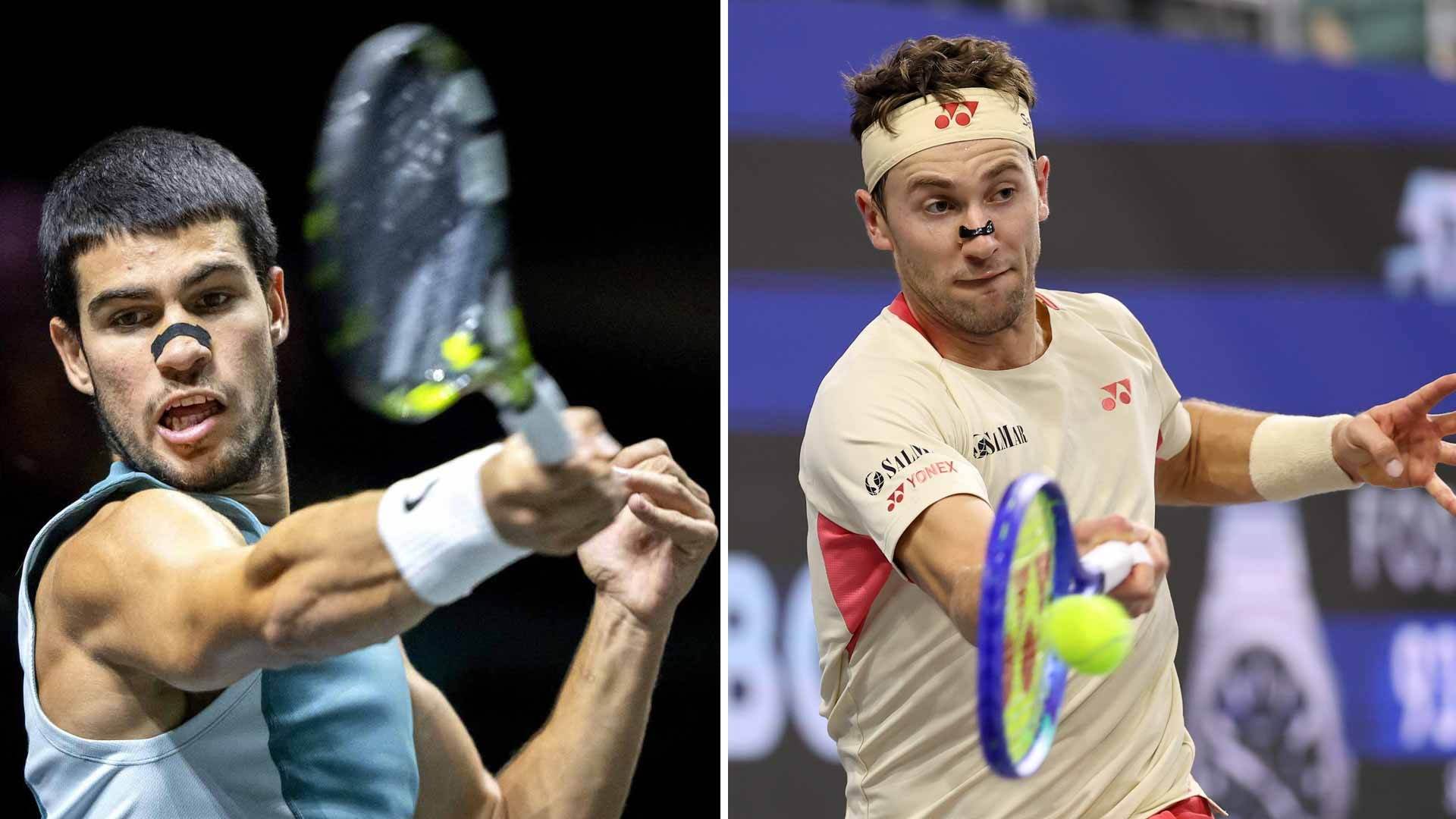 Lý do Alcaraz và Ruud dán băng đen ở mũi