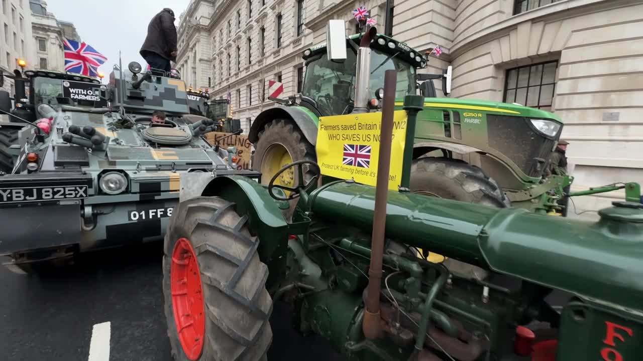Farmers rally to save British farming in London