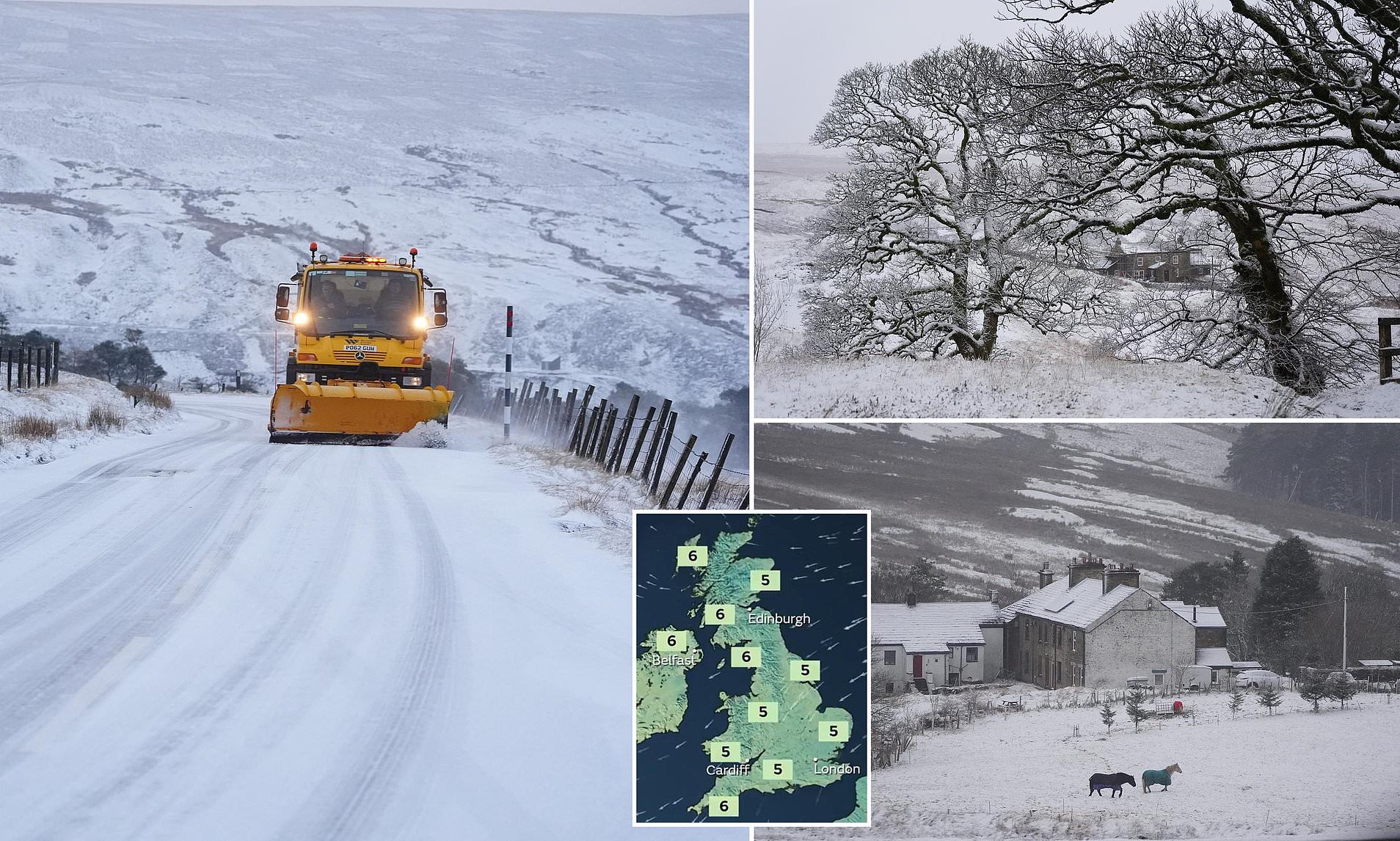 Freezing February! Weather map reveals where temperatures will plummet