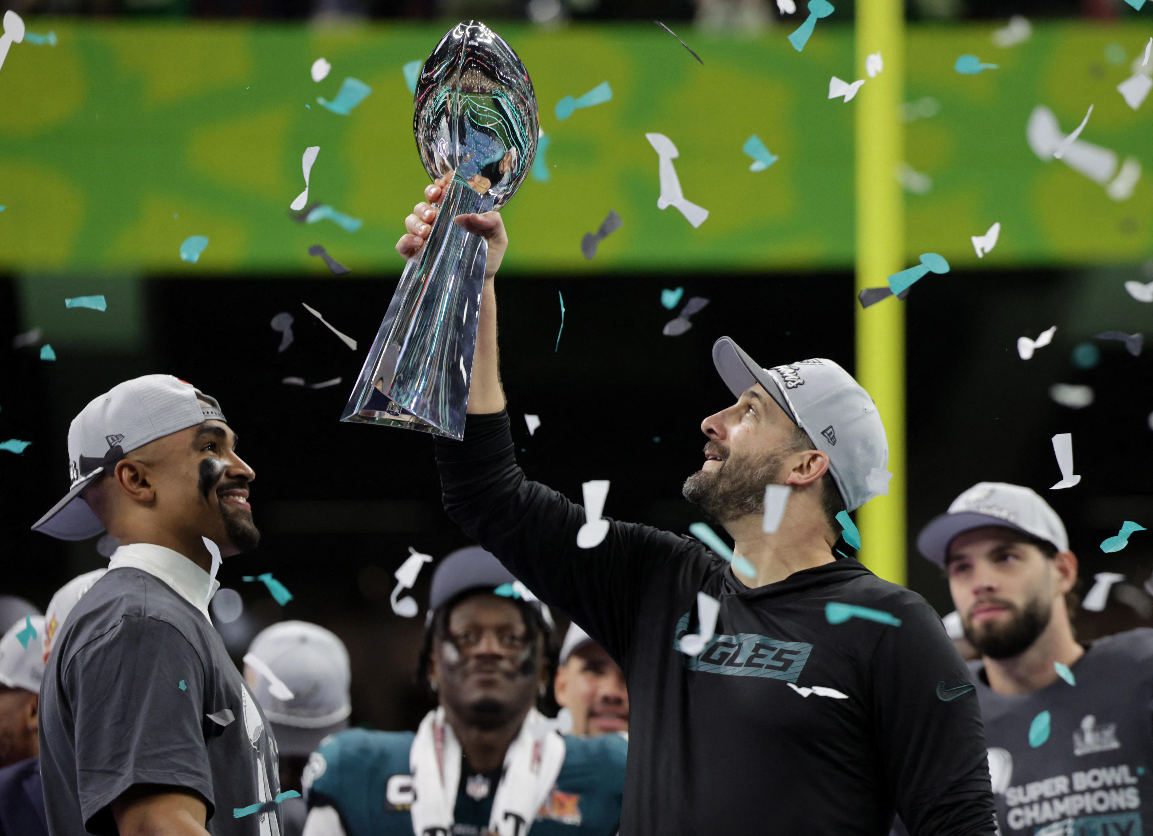 'World champs forever': Mount Union grad Nick Sirianni, Eagles bask in ...