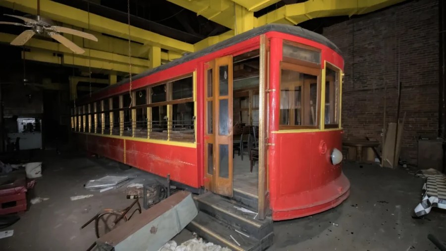 Historic Spaghetti Warehouse trolley saved from demolition