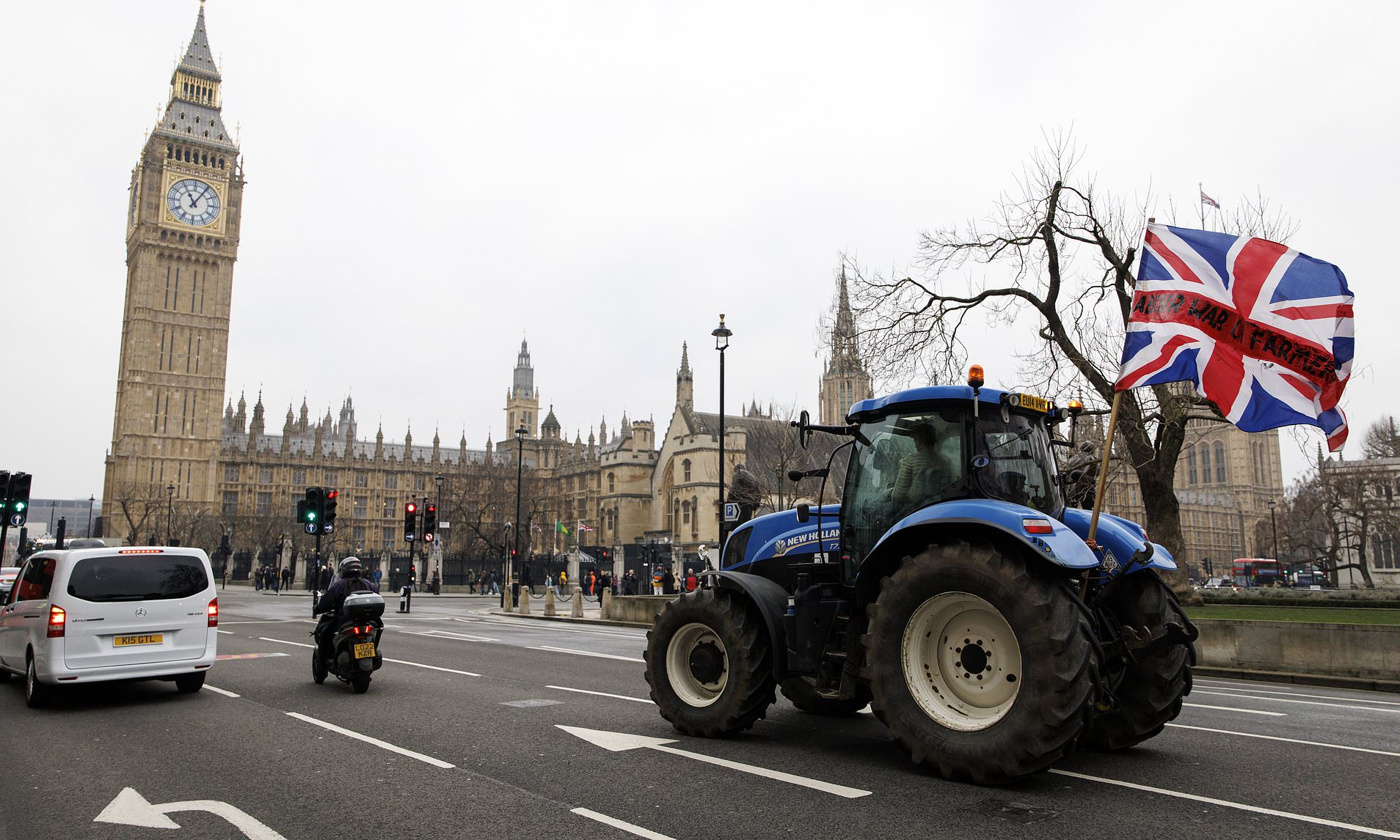 Live updates as tractors arrive in Westminster for farmers protest