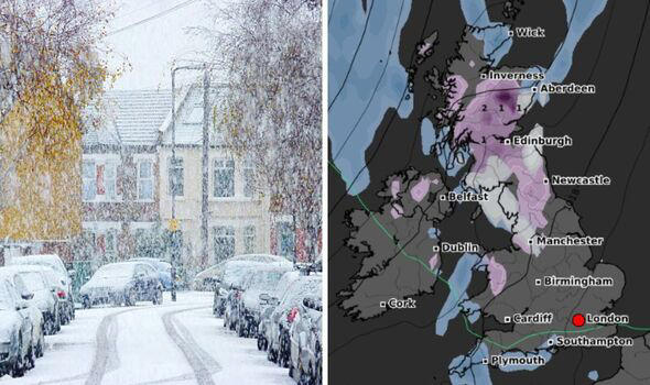 Snow forecast as maps show exact date 8 cities hit by 380 mile barrage ...