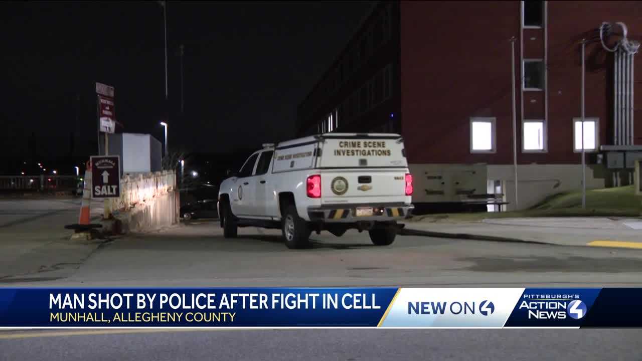 Munhall officer shoots man in holding cell during confrontation, police say