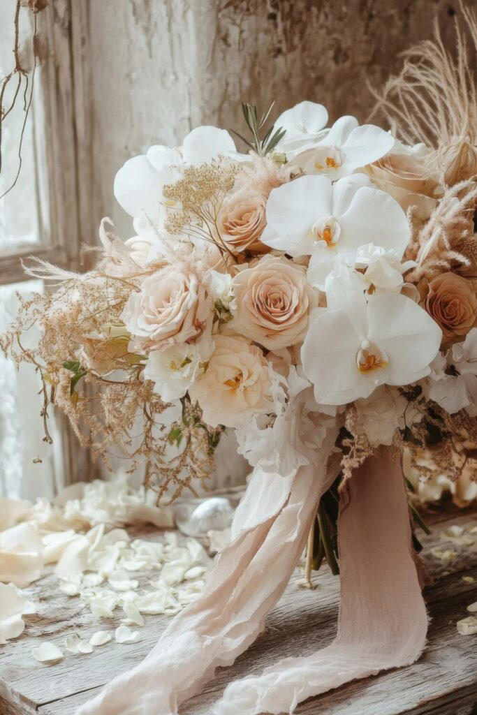 58+ Cascading Orchid Wedding Bouquets You Need to See!