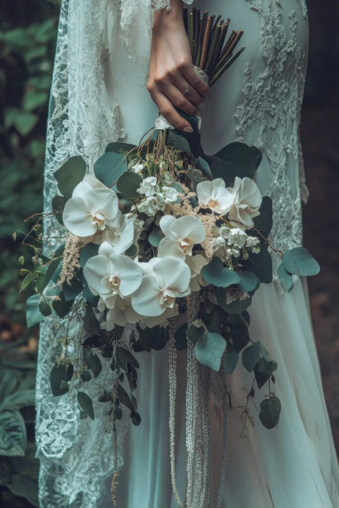 58+ Cascading Orchid Wedding Bouquets You Need to See!